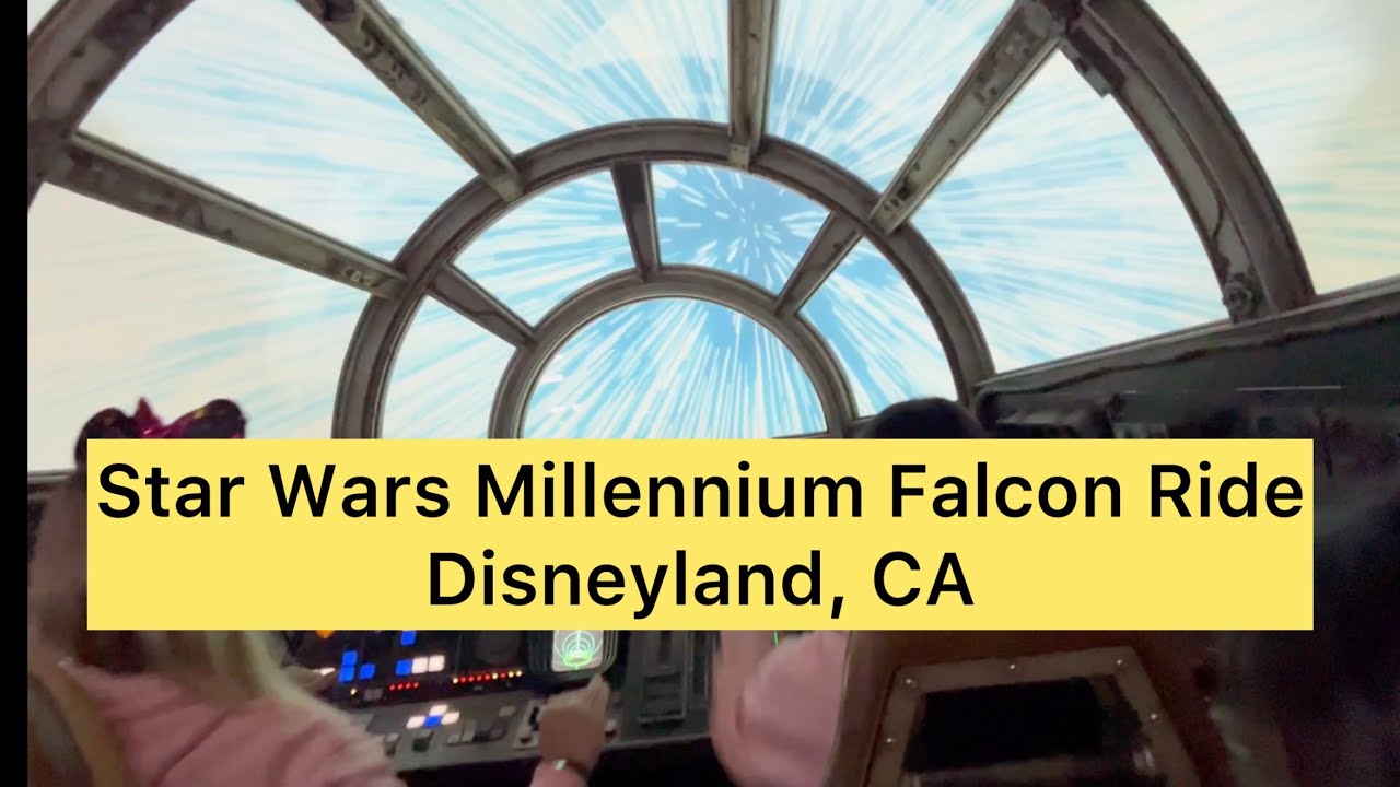 Star Wars Millennium Falcon Ride @ Disneyland, CA - YouTube