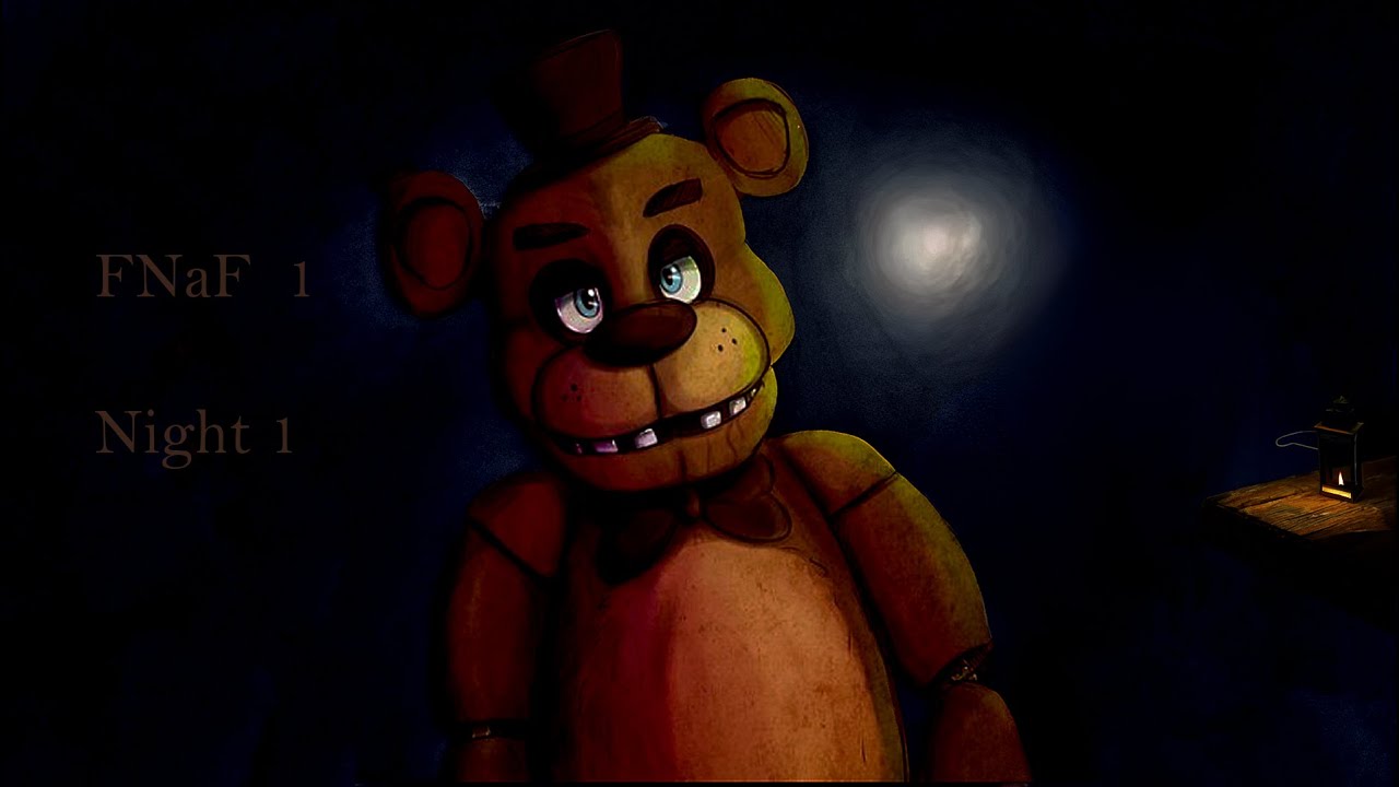 FNaF 1 - Night 1 walkthrough (no commentary) - YouTube