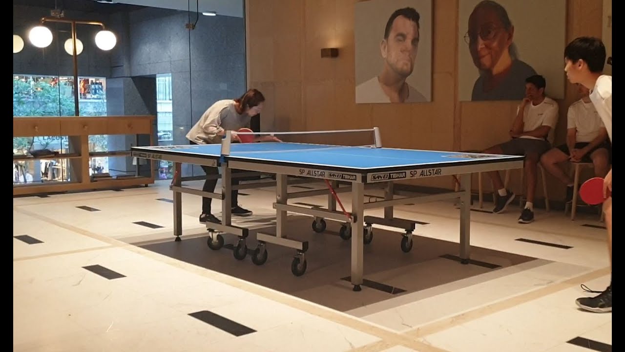 Charter Hall building Table Tennis competition - YouTube