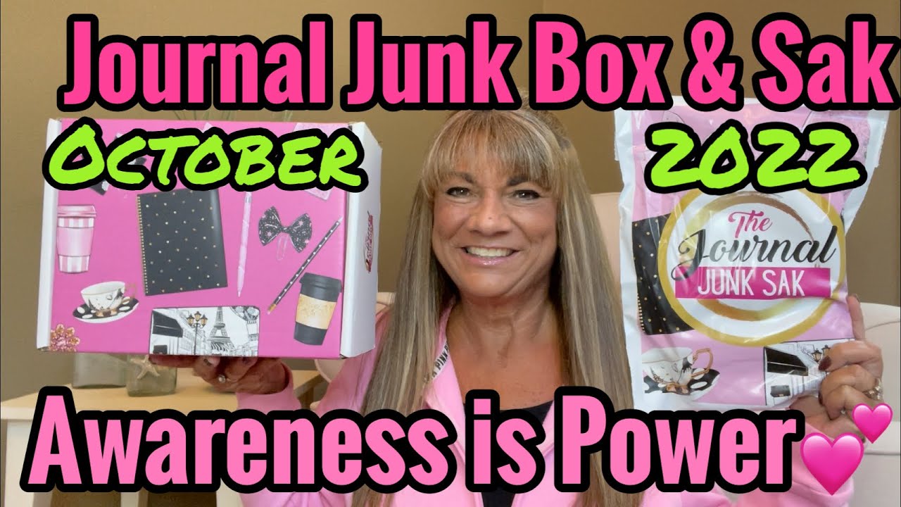 Journal Junk Box & Sak October 2022 Awareness is Power + 15% off 1st ...