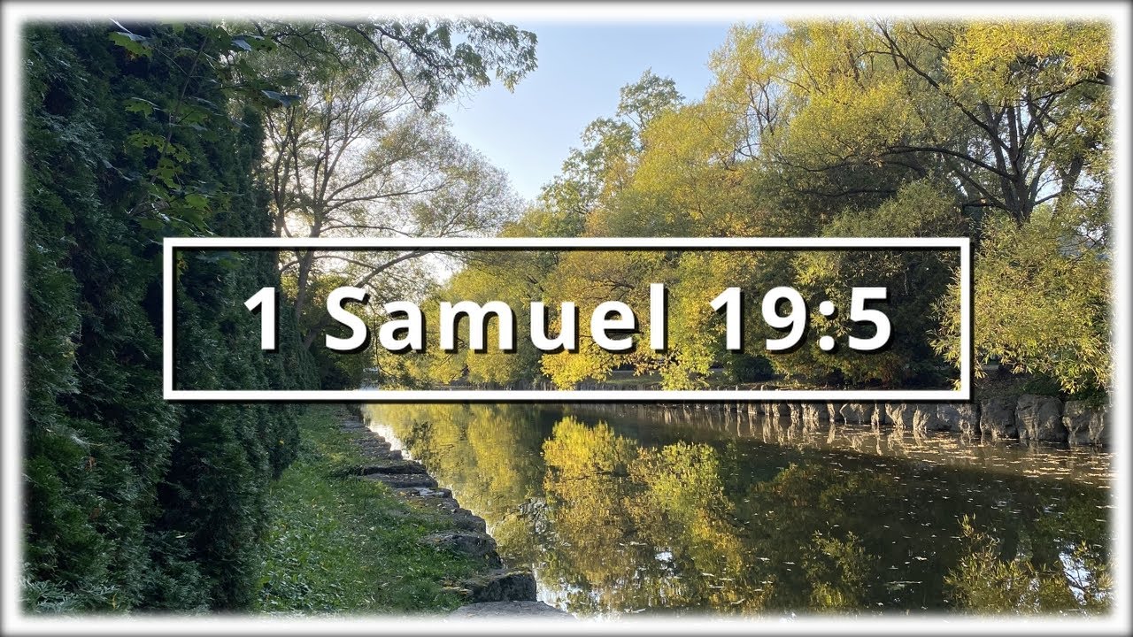 1 Samuel 19:5 Devotion || Daily Revelation Harvest - YouTube