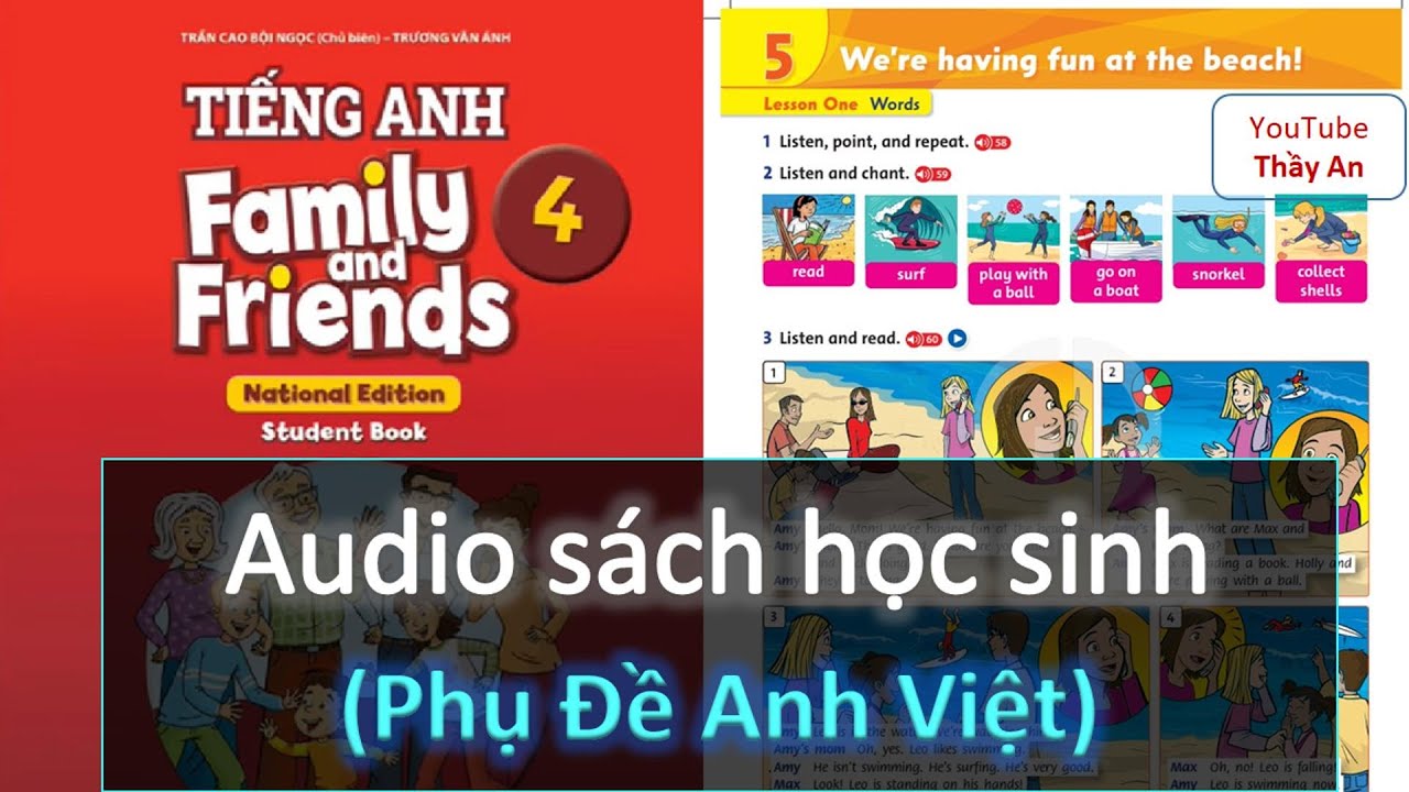 Unit 5. We're having fun at the beach! | Audio I Tiếng Anh 4 Family and ...