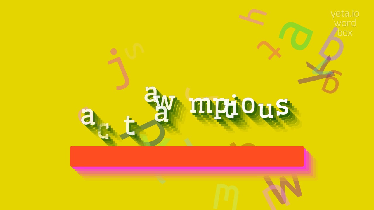 How to say "catawamptious"! (High Quality Voices) - YouTube