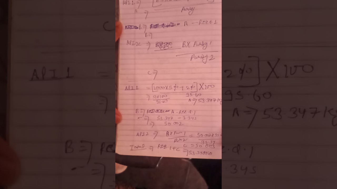 Calculation of activ drug in pharmaceutical industry (API Calculation ...