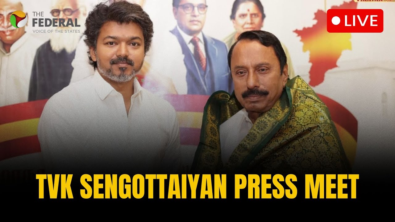 LIVE PRESS MEET : Sengottaiyan officially joins TVK, takes key ...