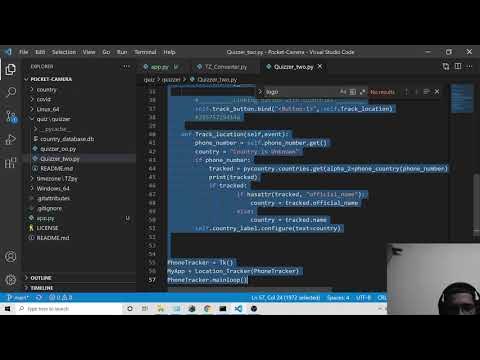 Python 3 Tkinter Script to Track Country By Phone Number Using ...