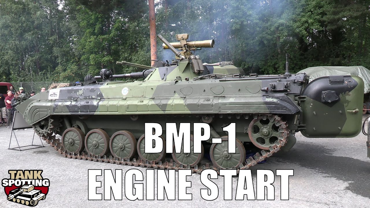 BMP-1 Engine Start & Running (side view) - Panssarimuseo Harrastepäivä ...