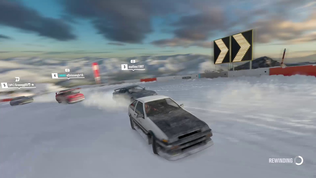 Initial D in the snow (FH3) - YouTube