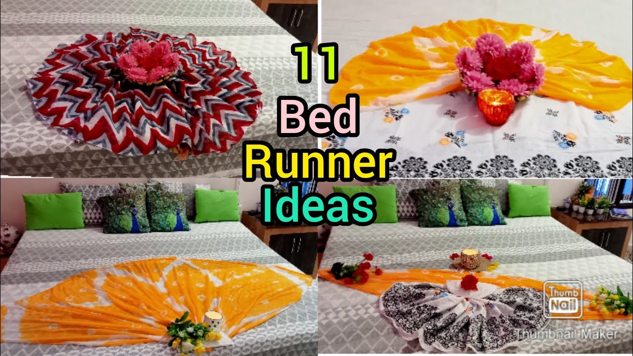 Bed Decor Ideas with Bed Runners/Bed Decor Ideas/DIY/ Bed Runner/Bed ...