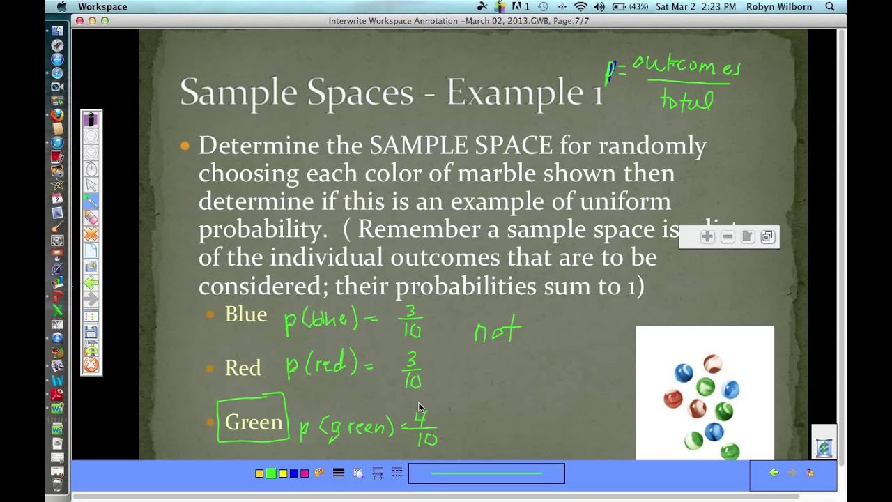 Unit 6 Lesson 2 Sample Spaces - YouTube