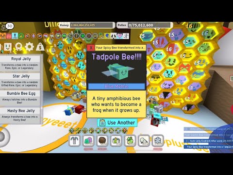 Slowly becoming a blue hive (Roblox Bee Swarm Simulator) - YouTube