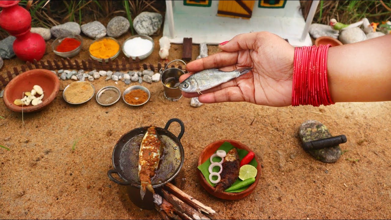 Miniature Masala Fish Fry Recipe।। Full Fish Fry Recipe।। Tiny Spicy ...