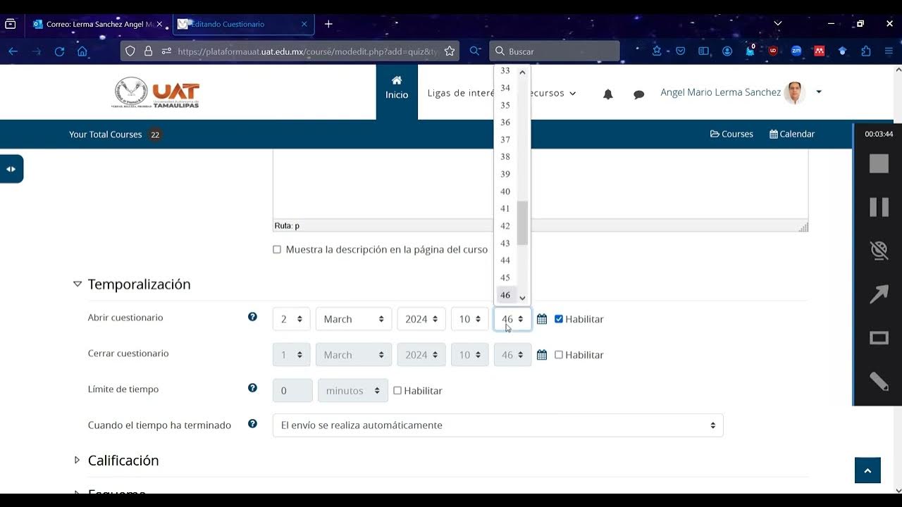 Plataforma UAT Actividad Examen - YouTube