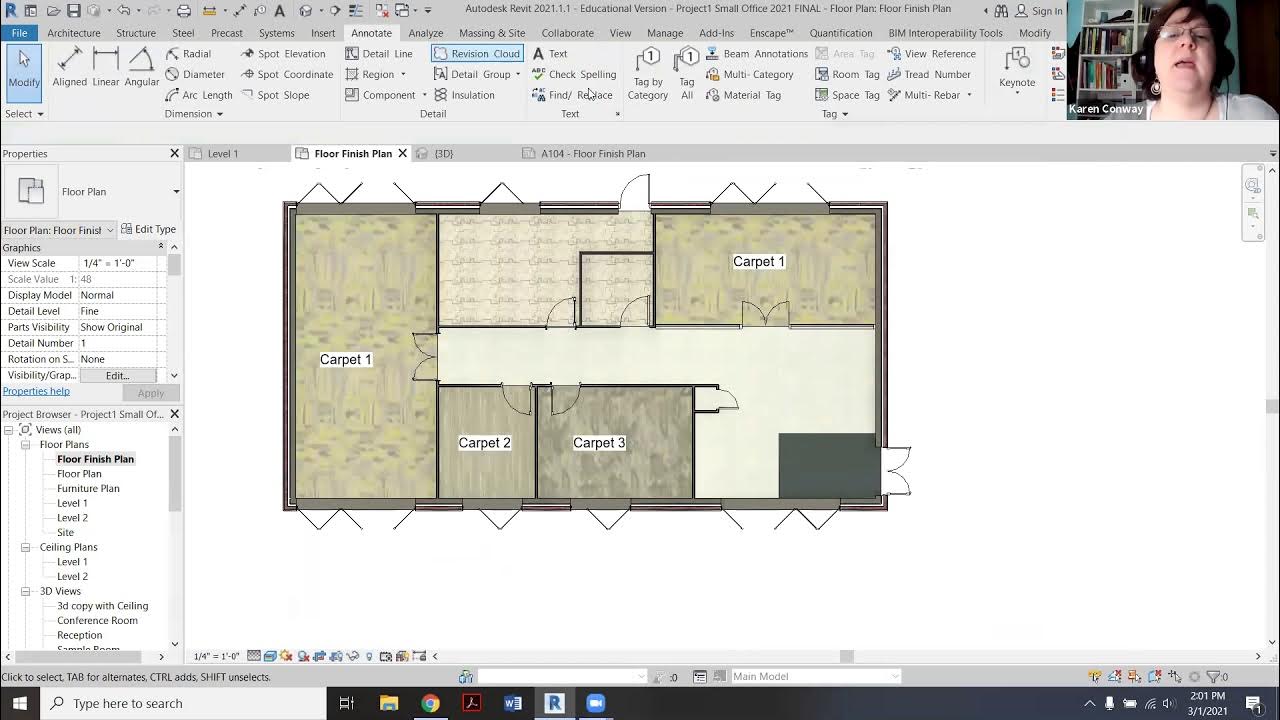 Revit - Floor Finish Plans - YouTube