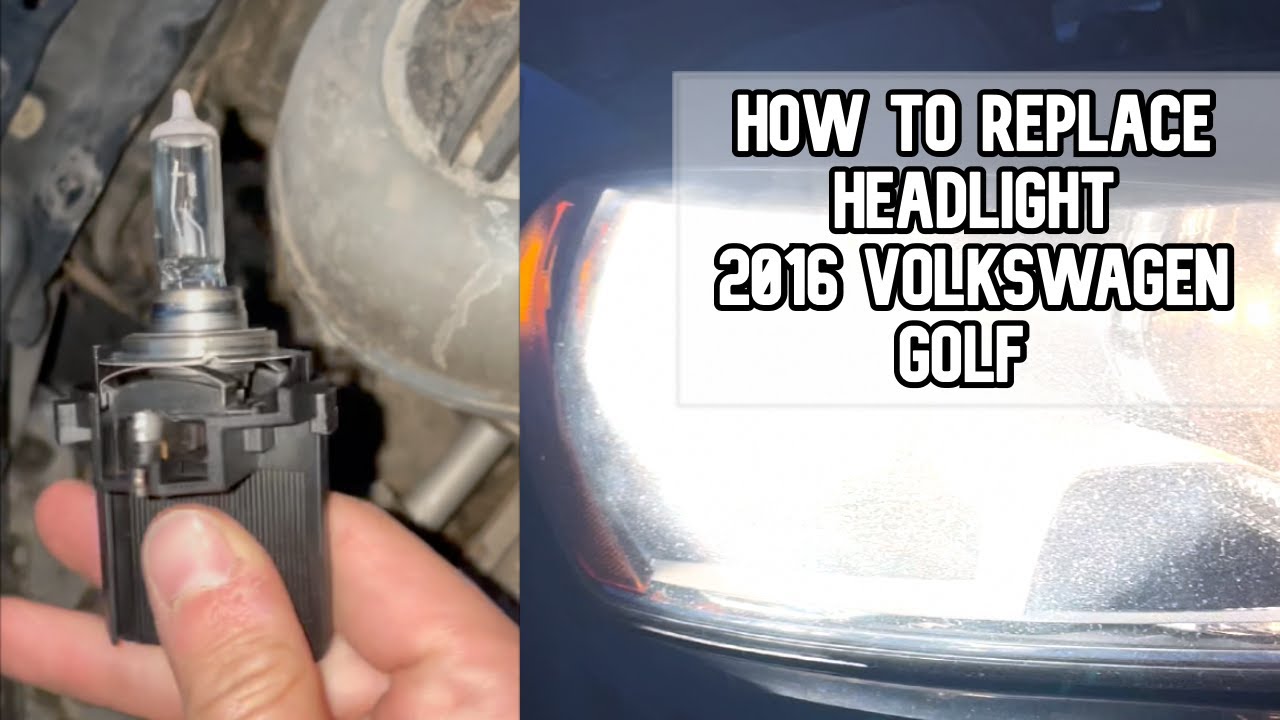 How to change the headlight on a 2016 Volkswagen Golf DIY video #volkswagen #vwgolf #vw - YouTube