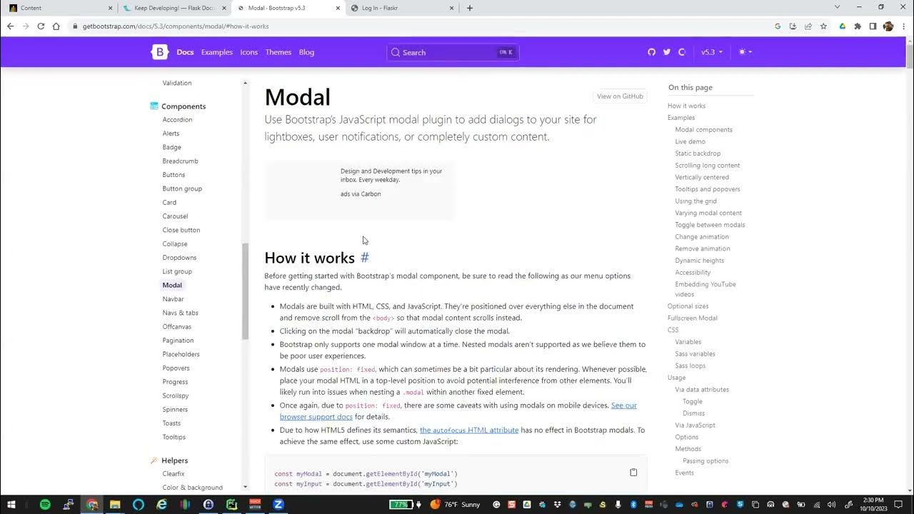 INF601 - Miniproject 3 Explanation and Bootstrap - YouTube