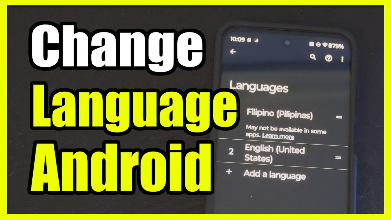 How to Change your Language on your Android Phone (Settings Tutorial ...