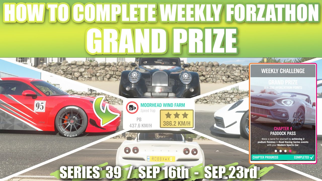 FH4 HOW TO 3 STAR MOORHEAD WIND FARM IN A MODERN SPORTS CAR, SERIES 39 ...