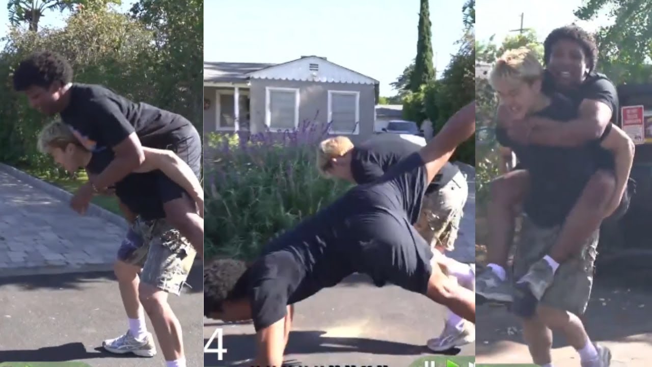 Jason Gives YBG A Back Ride! - YouTube