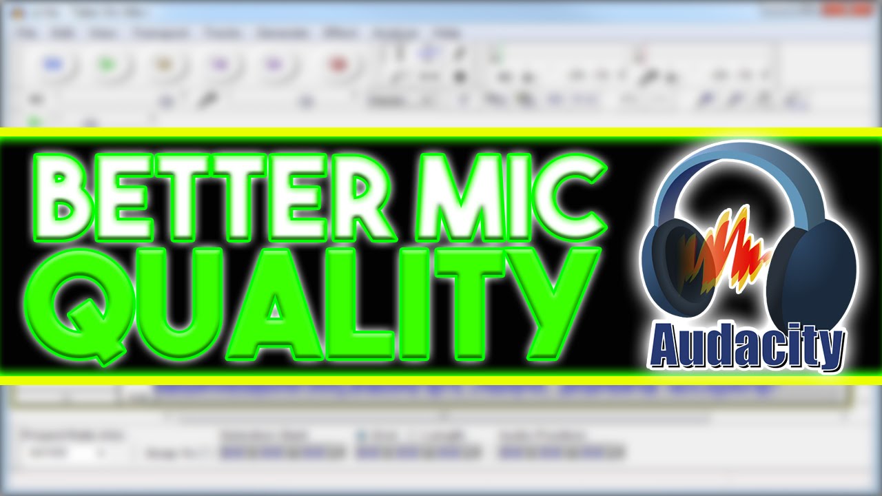 How To: Make Better Microphone Quality in Audacity - YouTube