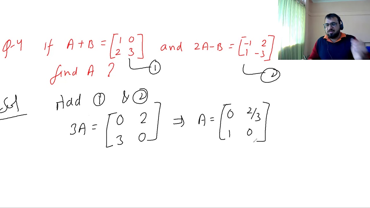 5, MATRICES for BOARDS JEE - YouTube