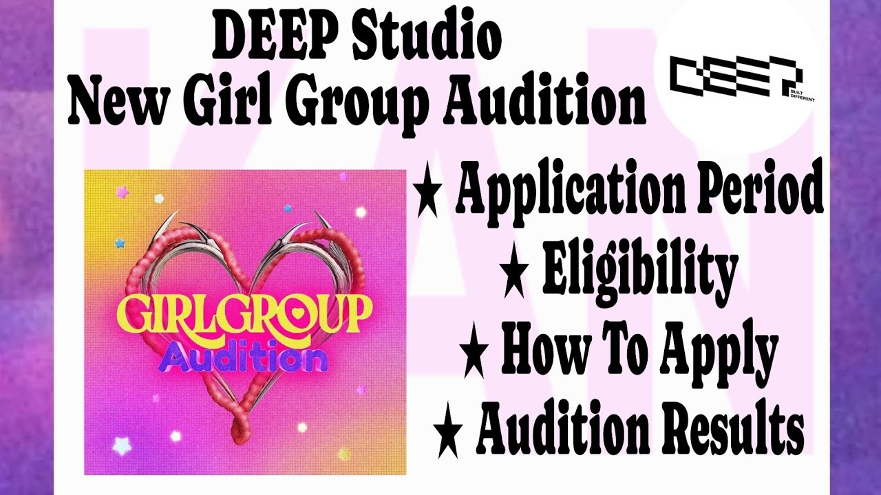 New Girl Group Audition Deep Studio | Kpop Audition 2024 | Kpop Audition Tutorial - YouTube