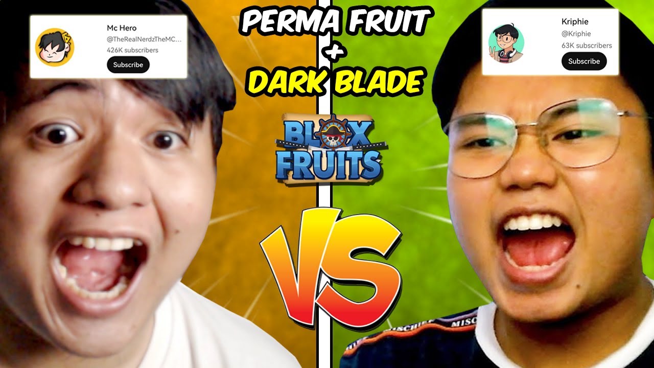 MC HERO VS @Kriphie PERMANENT FRUIT + DARK BLADE (GIVEAWAY) - Blox ...