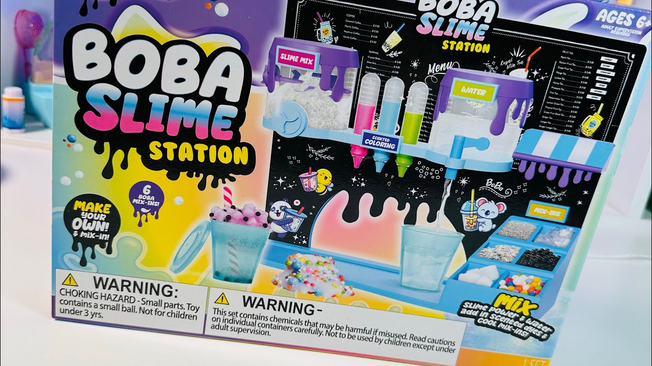 Boba 🧋 Slime Station #boba #asmr #slime #fivebelow - YouTube