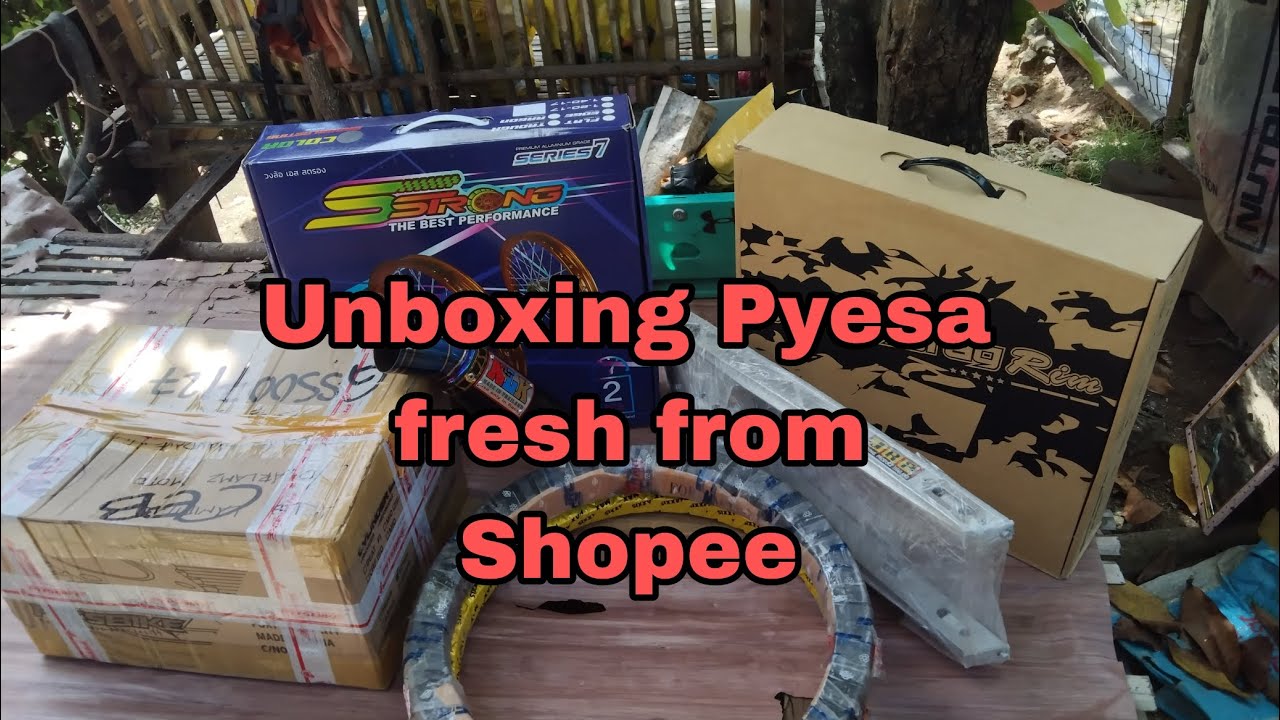 Vlog#4 Unboxing orders from Shopee. Pyesa para sa Project Bike |Raider ...