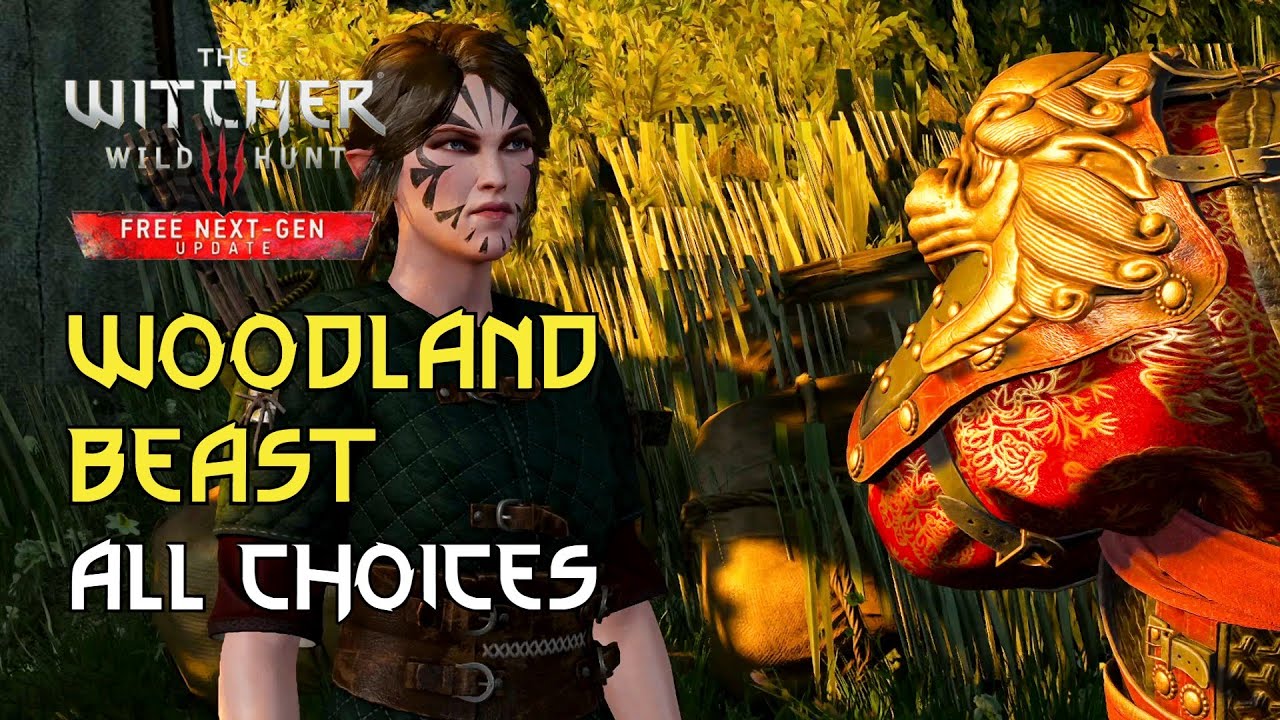 Woodland Beast Contract: All choices Walkthrough Witcher 3 [Next Gen ...