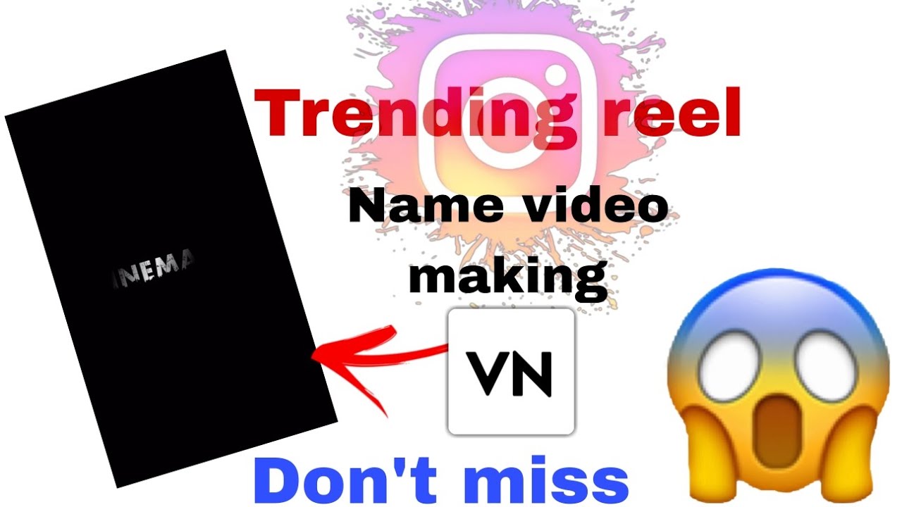 HOW TO EDIT A TRENDING NAME REEL CINEMATIC SLIDE NAME ... - YouTube