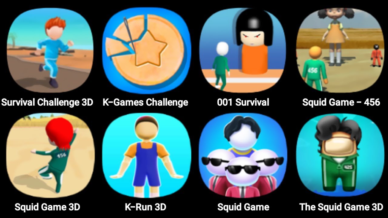 Survival Challenge 3D, K-Games Challenge, 456 Survival, Squid Game 3D ...