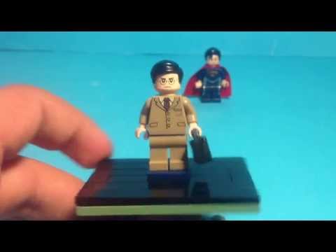 Lego superman custom clark Kent minifigure review - YouTube