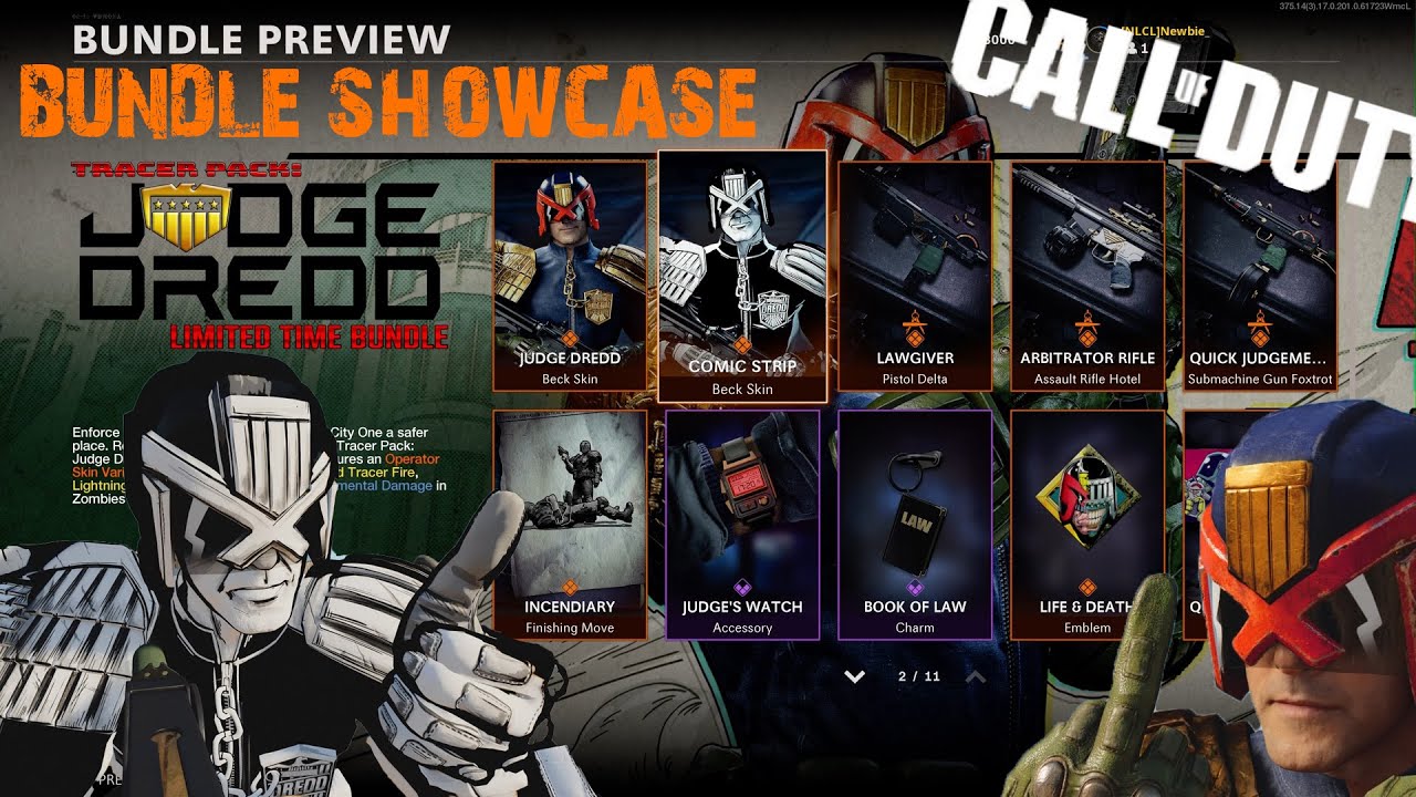 Judge Dredd Bundle Showcase (COD Warzone and Cold War) - YouTube