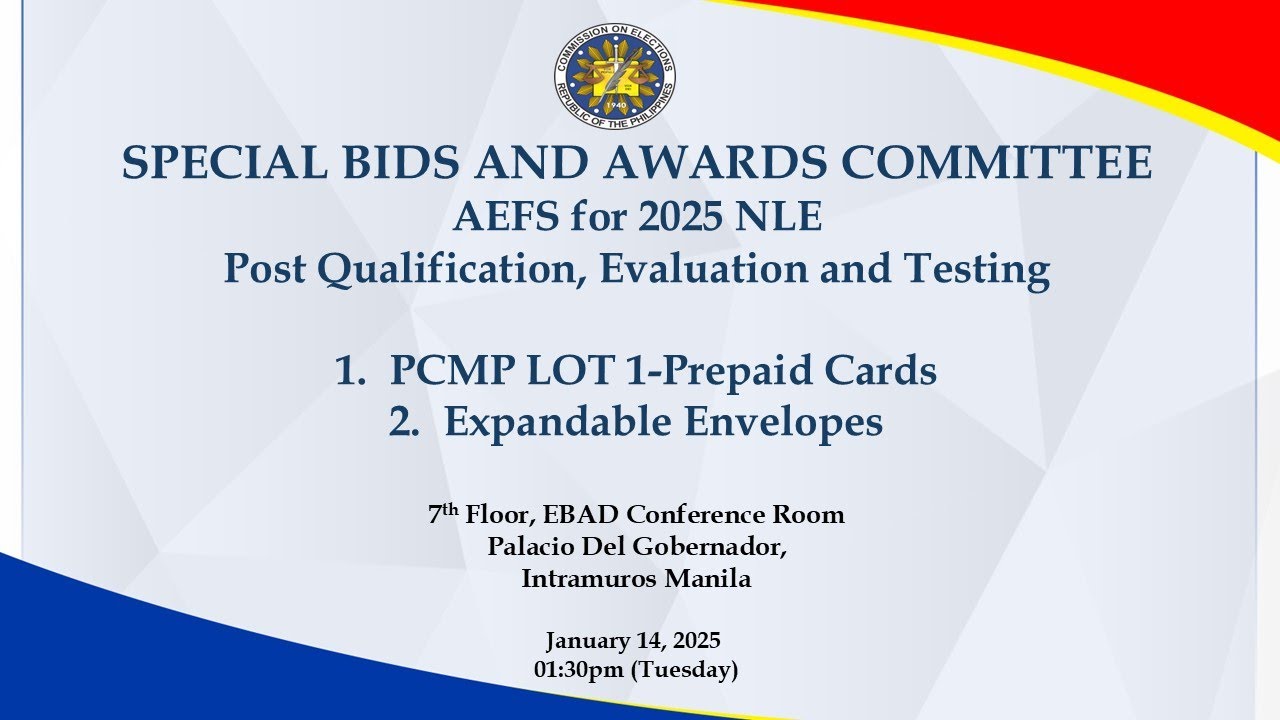 SPECIAL BIDS AND AWARDS COMMITTEE - YouTube