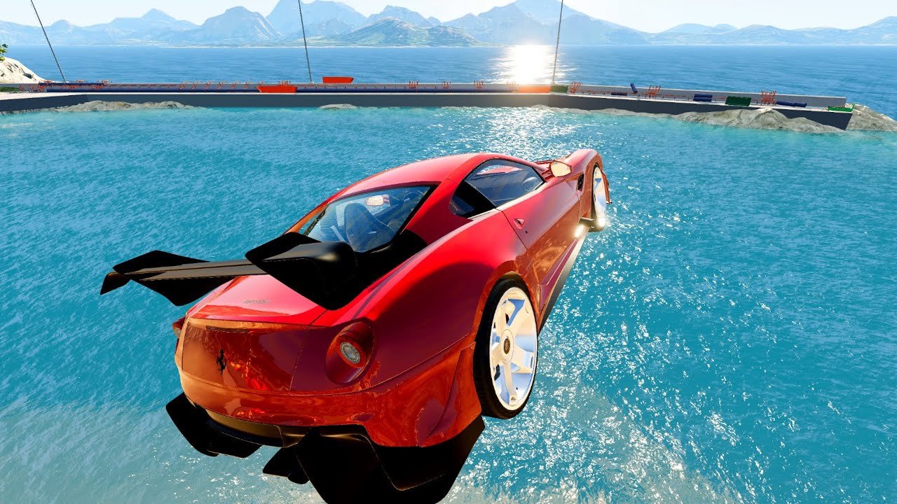 Luxury Cars High Speed Jump #61 - BeamNG.Drive - YouTube