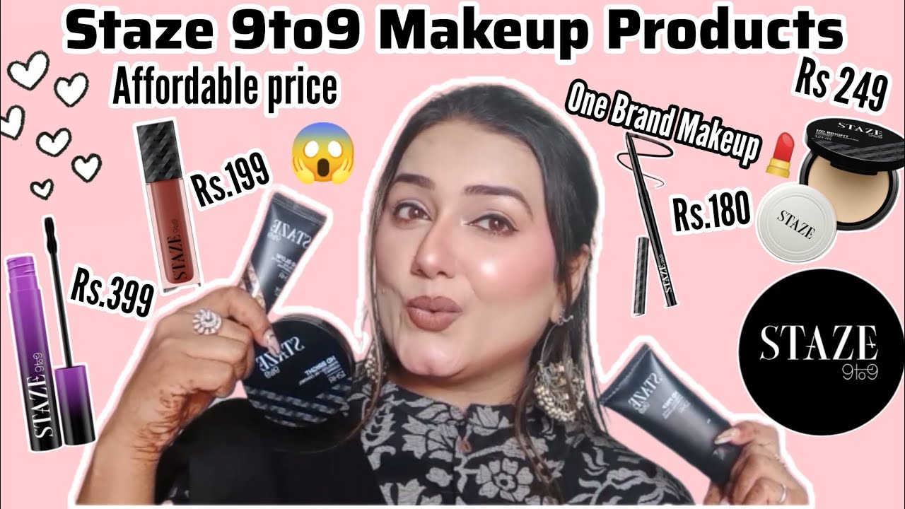 Staze 9to9 Affordable Makeup Products || Makeup Starts Rs.100 Makeup ...