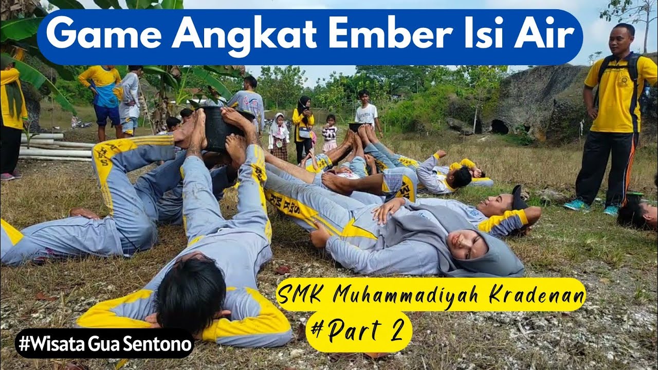 Outbound Game Angkat Ember isi Air dengan Kaki #Part 2 - YouTube