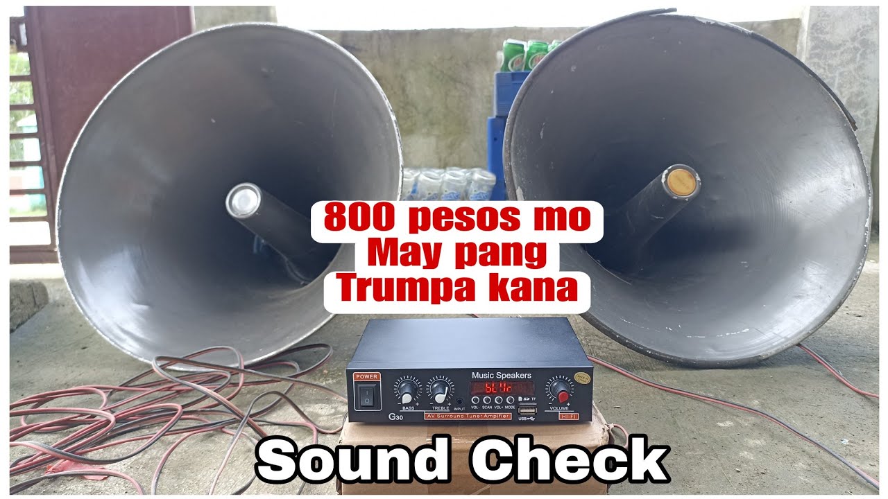 Murang Mini Amplifier Pwede na Sa trumpa 800 pesos lang may pang trumpa ...