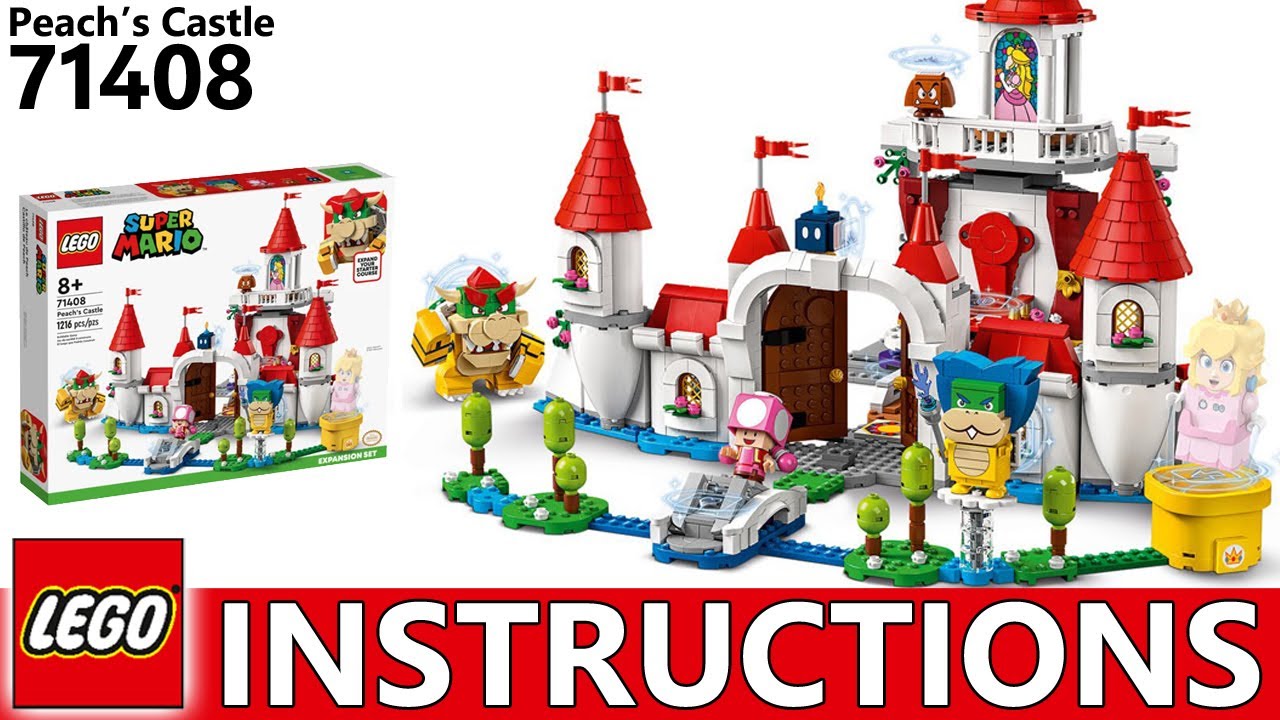 How to Build LEGO 71408 | Peach’s Castle | Super Mario | LEGO ...