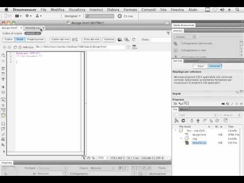 Corso Come si crea un sito web - Creare un file CSS e collegarlo a una pagina HTML (tutorial ...