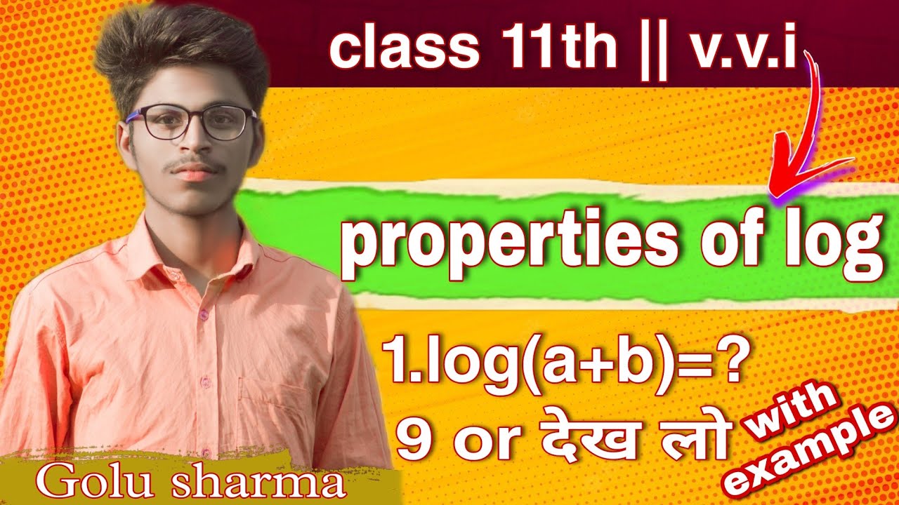 property of log|| class 11th|| with super concept||#Golu sharma - YouTube