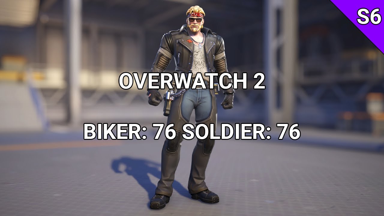 Overwatch 2 Biker: 76 Soldier: 76 Season 6 Legendary OWL Shop Skin OW2 - YouTube