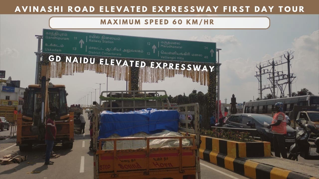 Avinashi Road New Bridge Tour|10.1 km Elevated Longest Flyover|1st Day ...