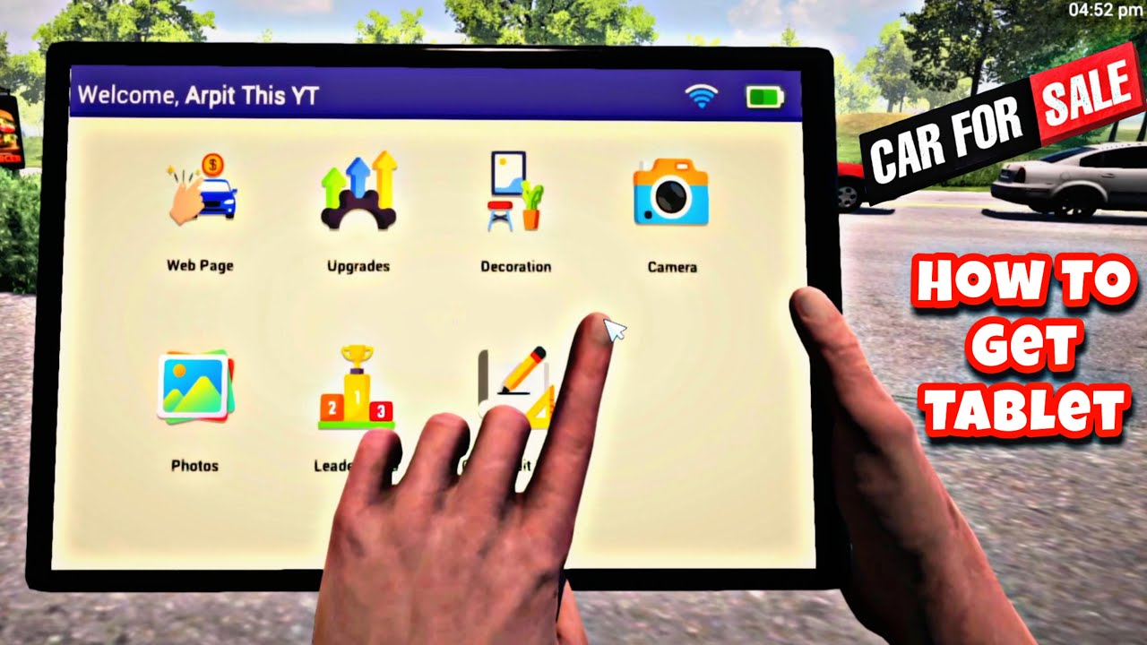 How To Get Tablet In Car For Sale Simulator 💯 | car for sale simulator ...