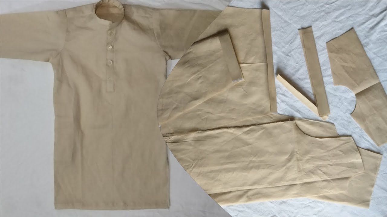 Boy Kurta: cutting and stitching, step by step guide #KurtaCutting # ...