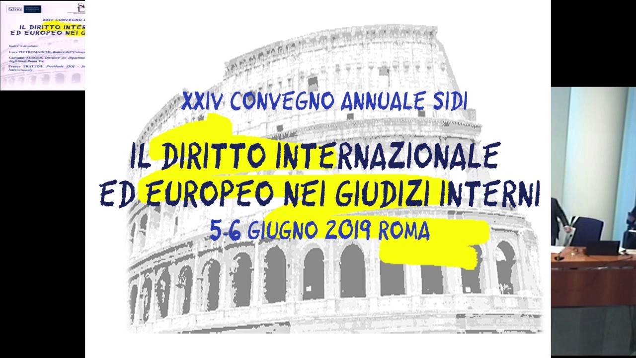 1- XXIV Convegno annuale della SIDI - Indirizzi di saluto - Prof ...