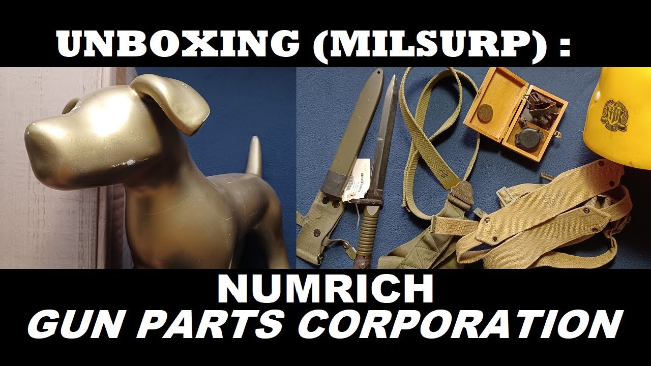 UNBOXING 189: NUMRICH GUN PARTS CORPORATION, Bayonet, Visoscope, Belts ...