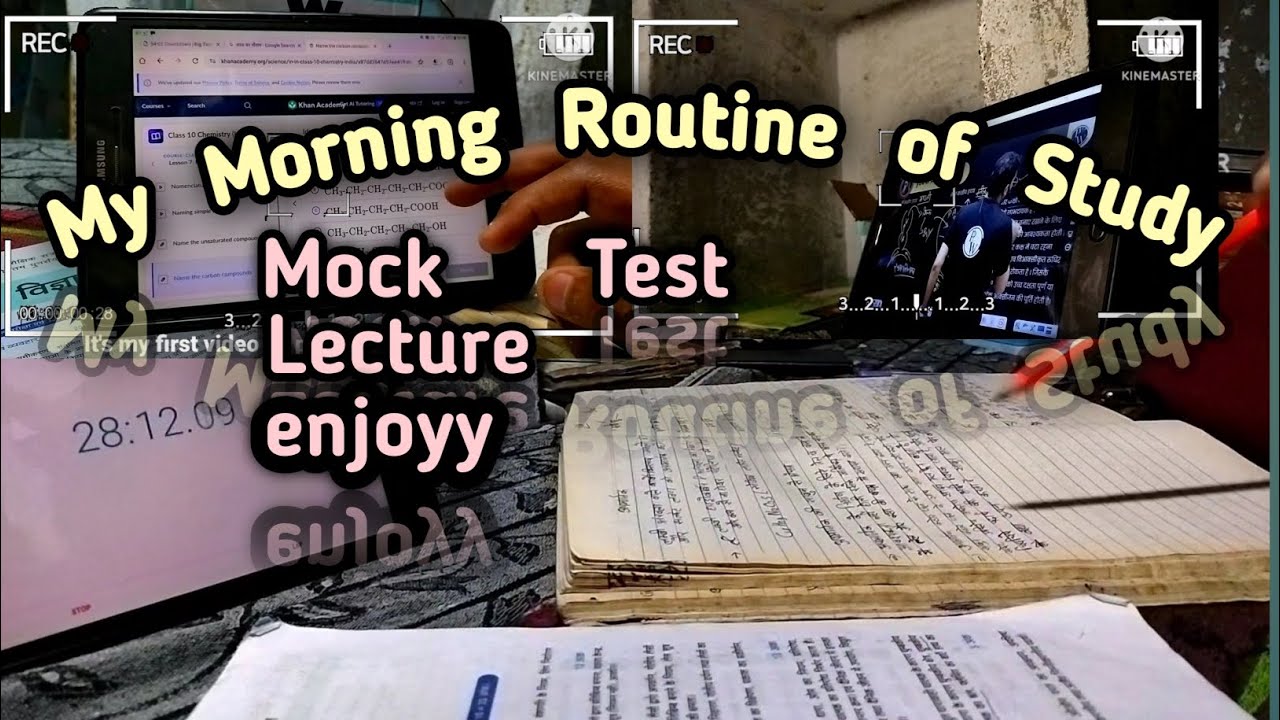 My Morning Routine Of Study 😄 ll 10th standard ll - YouTube