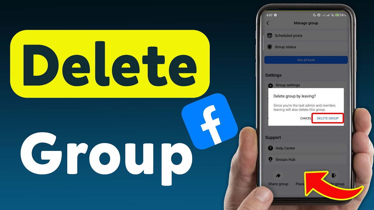 How To Delete A Group On Facebook (Updated) - YouTube
